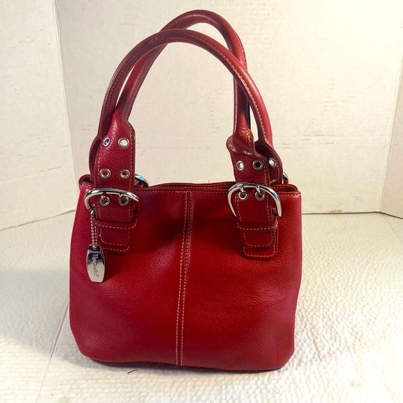 Tignanello | Bags | Tignanello Womens Lipstick Red Pebbled Leather Mini ...